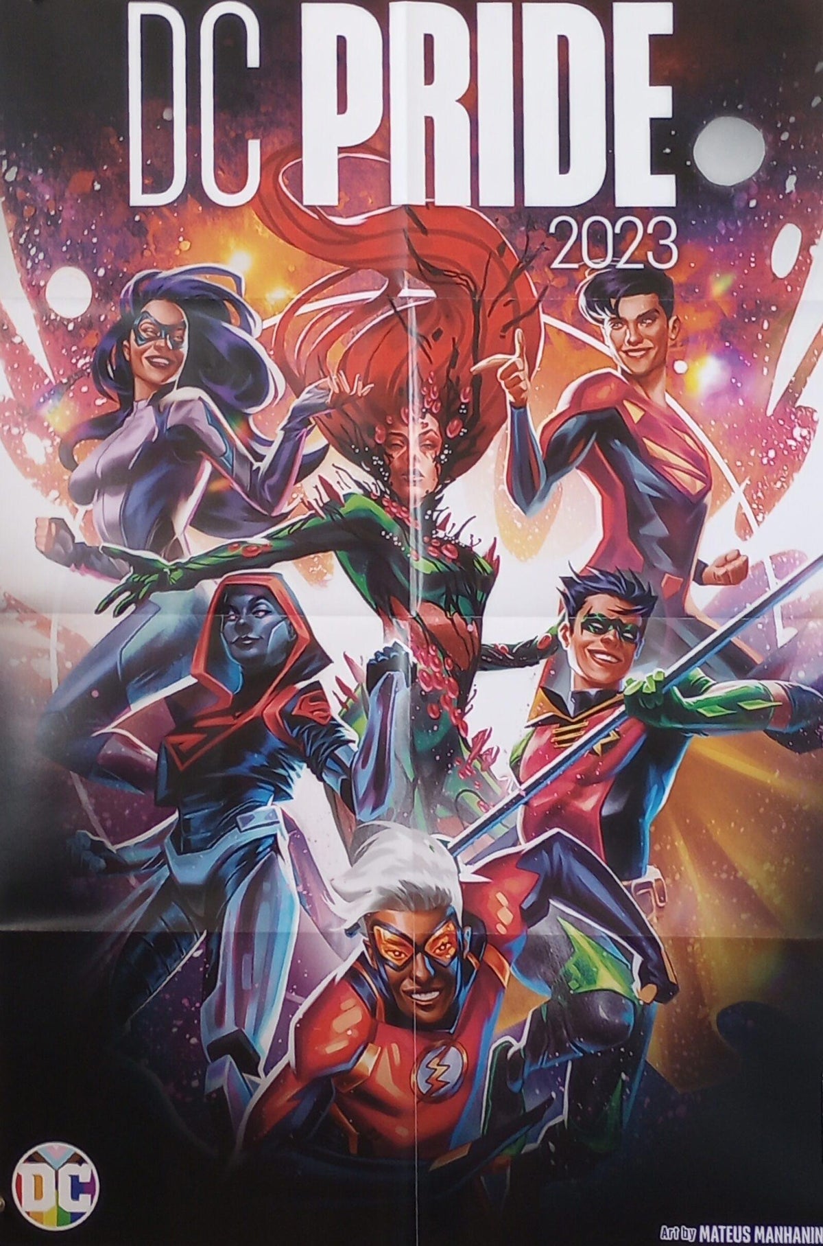 DC PRIDE 2023 FOLDED PROMO POSTER — Kings Comics