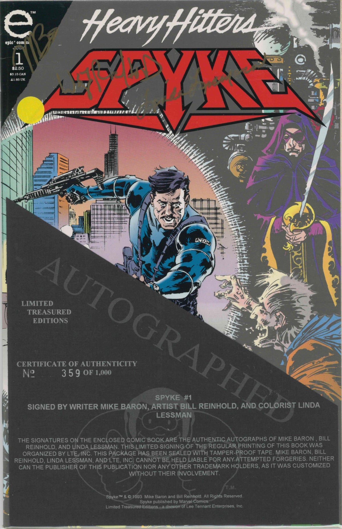 SPYKE #1 - MULTISIGNED WITH PRINT — Kings Comics