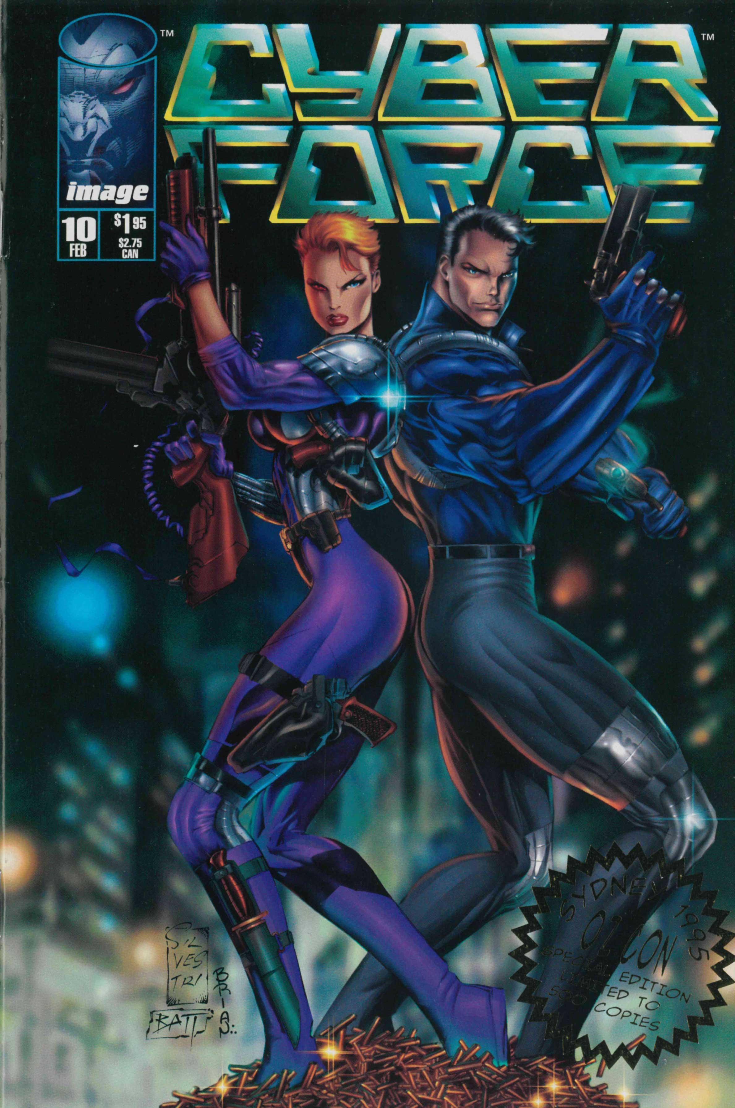 CYBERFORCE VOL 2 #10 1995 EXCLUSIVE GOLD SEAL VARIANT – Kings Comics