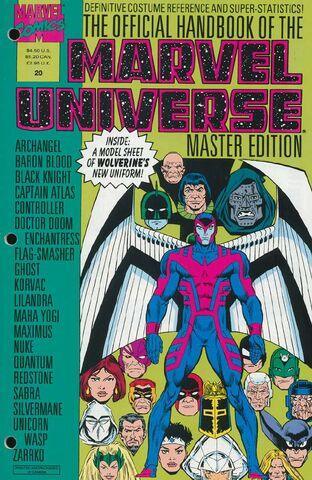 OFFICIAL HANDBOOK OF THE MARVEL UNIVERSE MASTER EDITION (1990) #20 ...